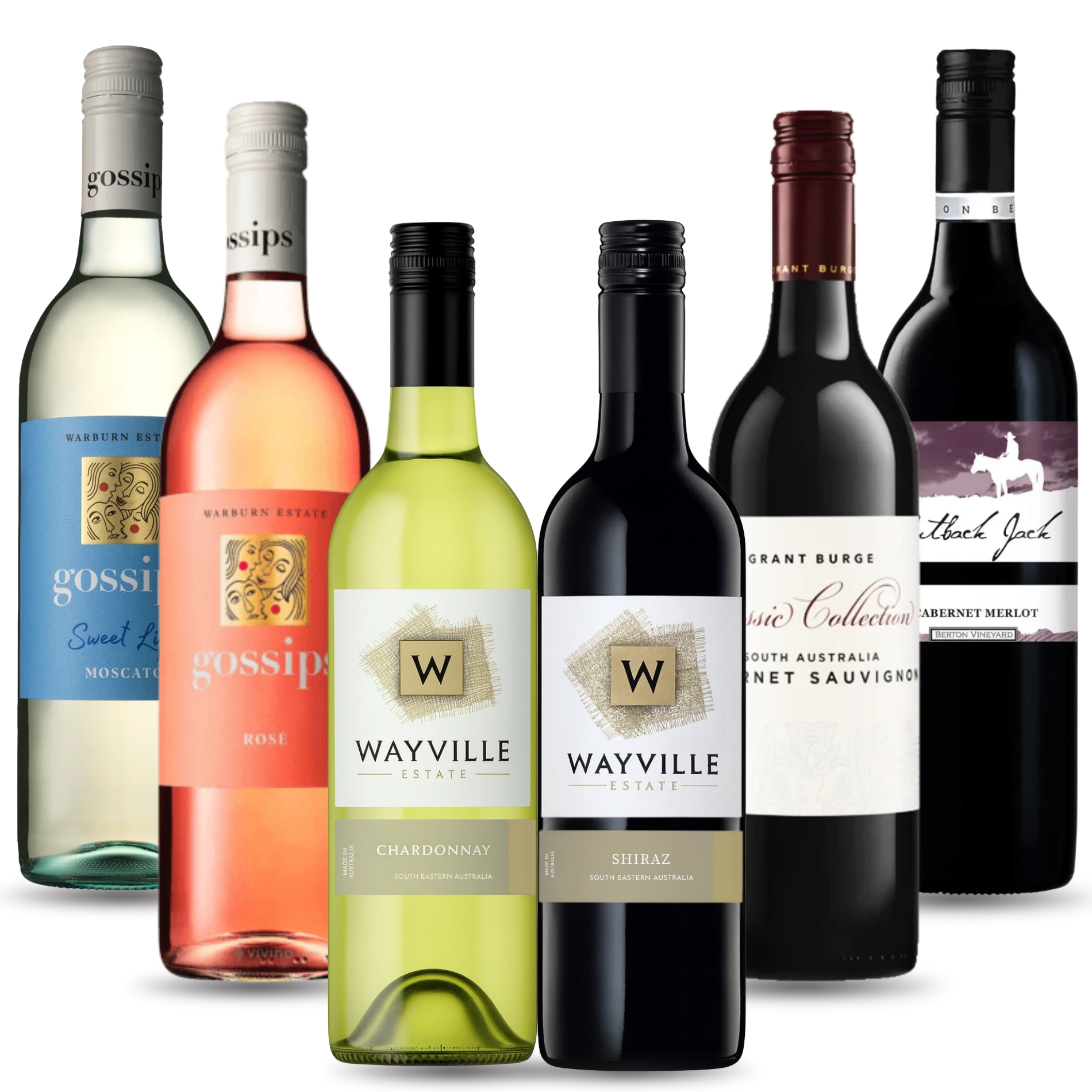 Mixed Wine 6 Pack – Red White Rose Wine Pack Australia – Liquoroo